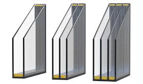 What is the average value of R as well as SHGC of triple glazed windows?